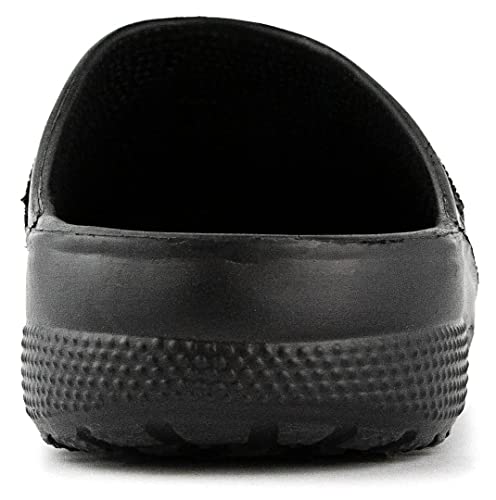 Juicy Couture Womens Slip On Mule - Indoor Outdoor Clogs - Lightweight and Comfortable Shoes with Stylish Rhinestone Design -Cruz Black-6
