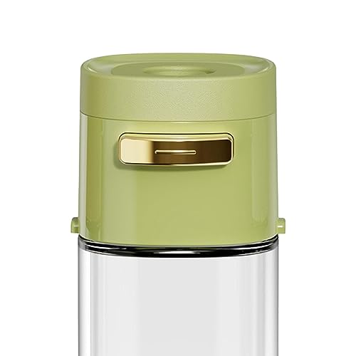 MagiDeal Measuring Seasoning Bottle, Salts Pepper Shaker, Glass Metering Spice Salts Paprika Pepper Cumin Powder Sugar Dispenser, Green