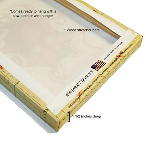Buyartforless Bait Shop by Jobe Waters 36x24 Graphic Art Photography Canvas, White