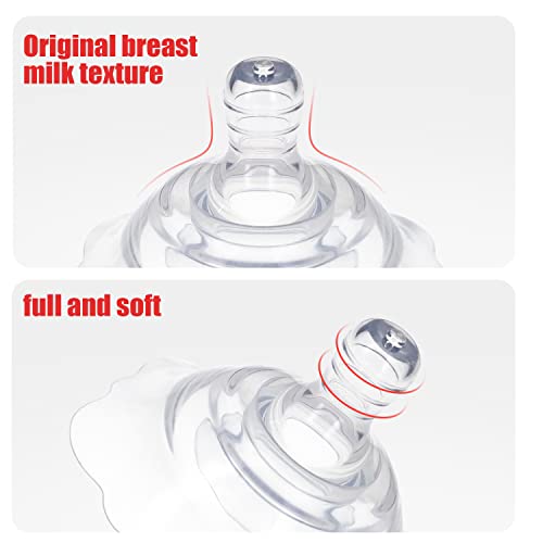 SANFE ELEPHANT Nipple Shields for Nursing Newborn,Double Layer Breast Shield,for Latch Difficulties or Flat or Inverted Nipples,2 Pack,Upgraded Version (White)