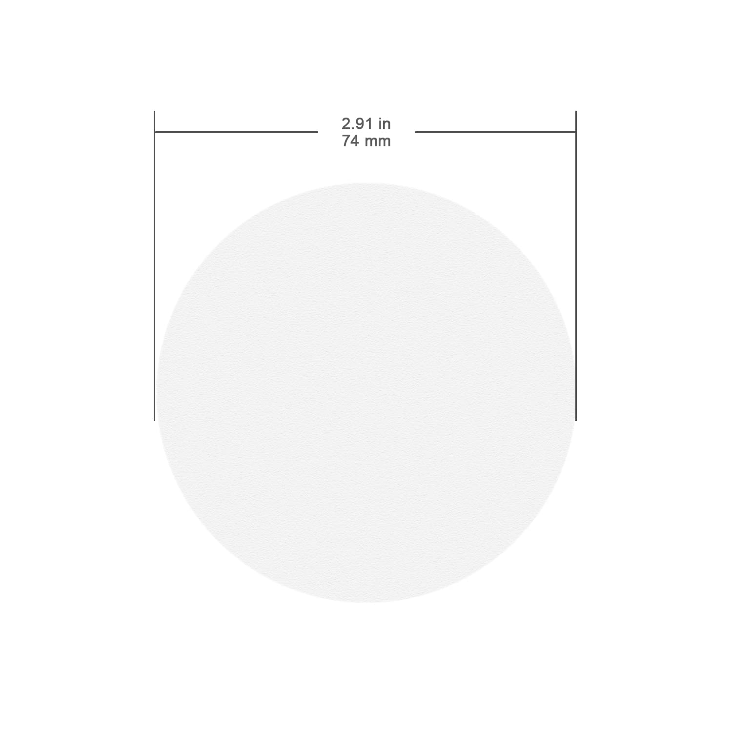 FunChem Quantitative Filter Paper Circles, 74 mm Diameter Cellulose Lab Filter Paper, 20 Micron, Medium Filtration Speed, Pack of 100