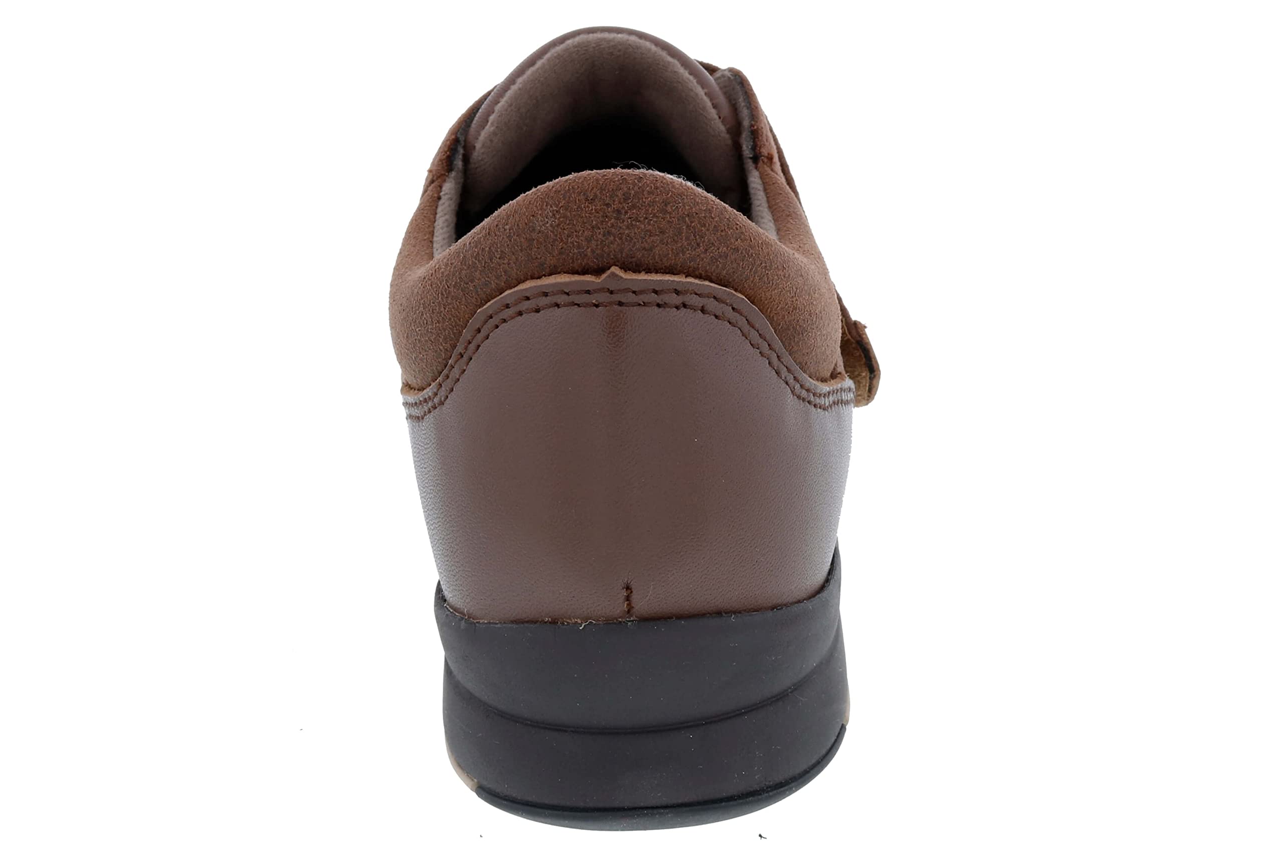 Drew Women's Moonwalk Adjustable Strap Stretch Upper Comfortable Walking Shoe Brown/Stretch/Leather 5.5 W US