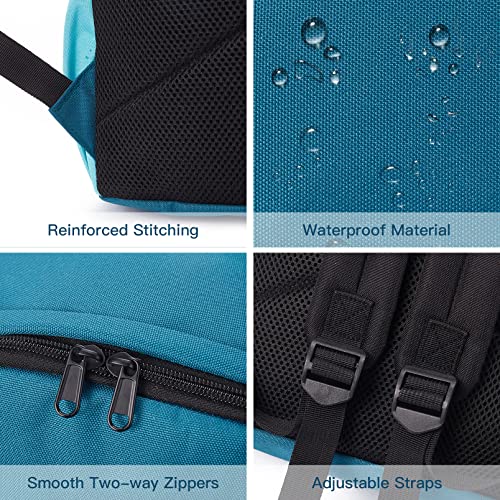 Telena School Backpack for Boys Lightweight Middle High School Backpack Bookbag for Teen Girls Boys Kids, Blue