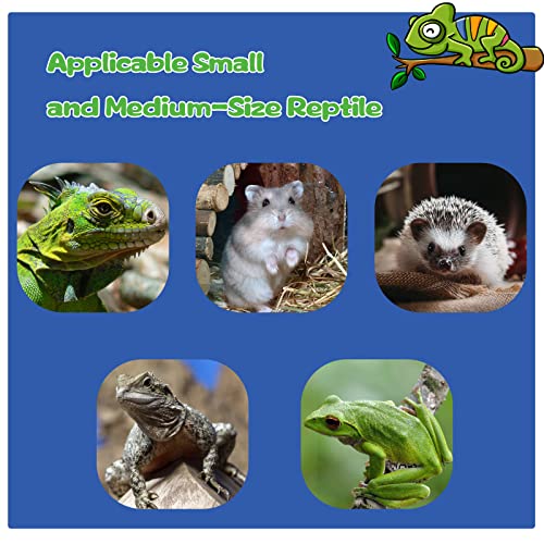 GSPNGFGI Adjustable Lizards Sling Carrier, Bearded Dragon Sling, Bearded Dragon Carrier with Harness for Lizards, Guinea Pig and Small Pets Reptile Carrier Safety Outdoor Walking