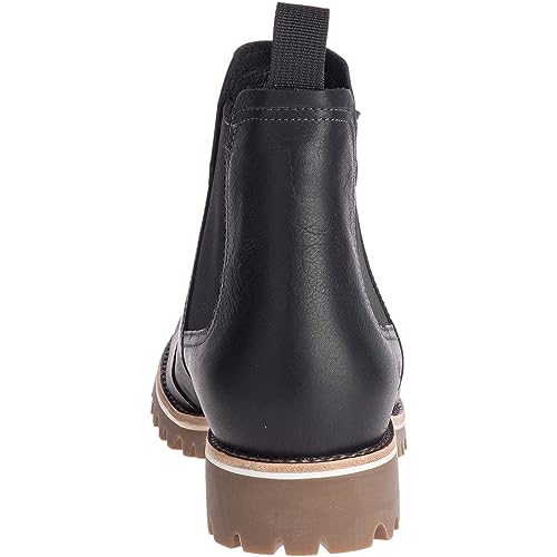 Chaco Women's Fields Chelsea Waterproof Boot, Black, 7.5