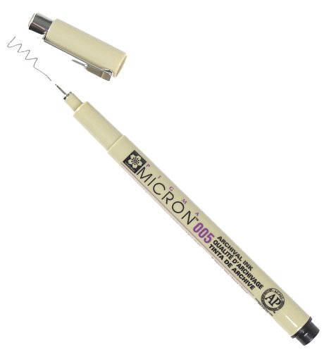 Sakura Pigma 30081 Micron Blister Card Ink Pen Set, Black, 005 1CT