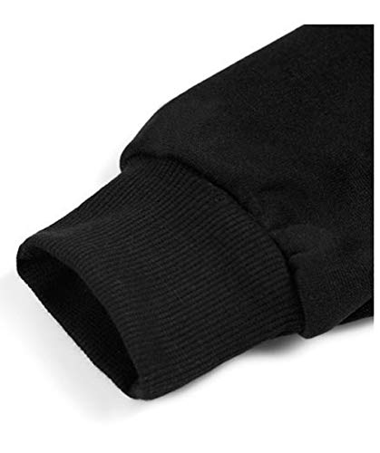 jupkem unisex animation hoodie cosplay Jacket Pullover Sweatshirt with Pocket (XX-Large, Black 1)