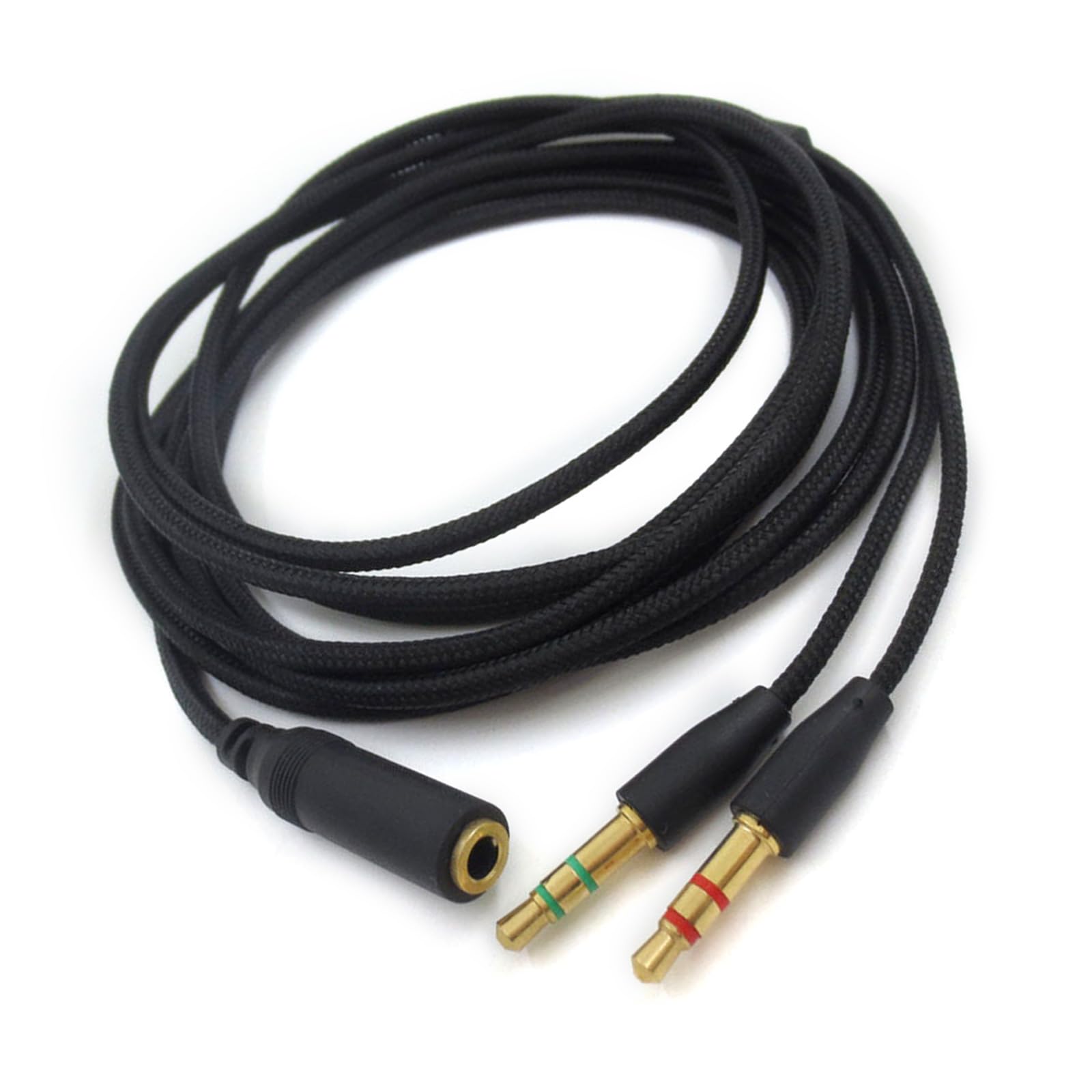 BYNNIX Earphone Cable Headphone Adapter Splitter Headset Microphone Cord for Electra 7.1 V2 Headphones 3.5mm Audiophile-Grade Headphone Cable for Electra 7.1 V2 Flexible Splitter