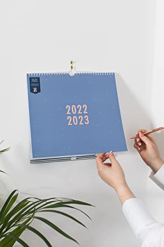 Busy B Mid Year Weekly Family Calendar August 2022 - August 2023 - Periwinkle. Meal Planner, Tear-Off Lists, Pocket and Pen (4087AMZ)