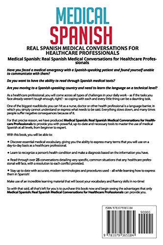 Medical Spanish: Real Spanish Medical Conversations for Healthcare Professionals (Spanish for Medical Professionals)