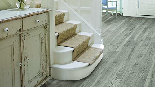 Mohawk Advance Waterproof Laminate Flooring, Seashore Oak Look, 12 mm T x 7.5 in. Wide x 47.25 in. Length, EIR Texture, Matte, (9 Planks), (22.09 sqft/case)