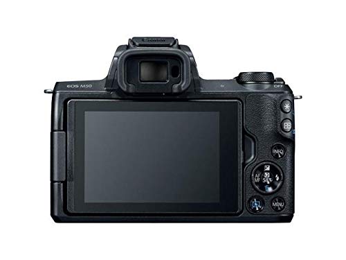 Canon EOS M50 Mirrorless Digital Camera (International Model) (2680C001) W/Bag, Extra Battery, LED Light, Mic, Filters + More - Advanced Bundle (Renewed)
