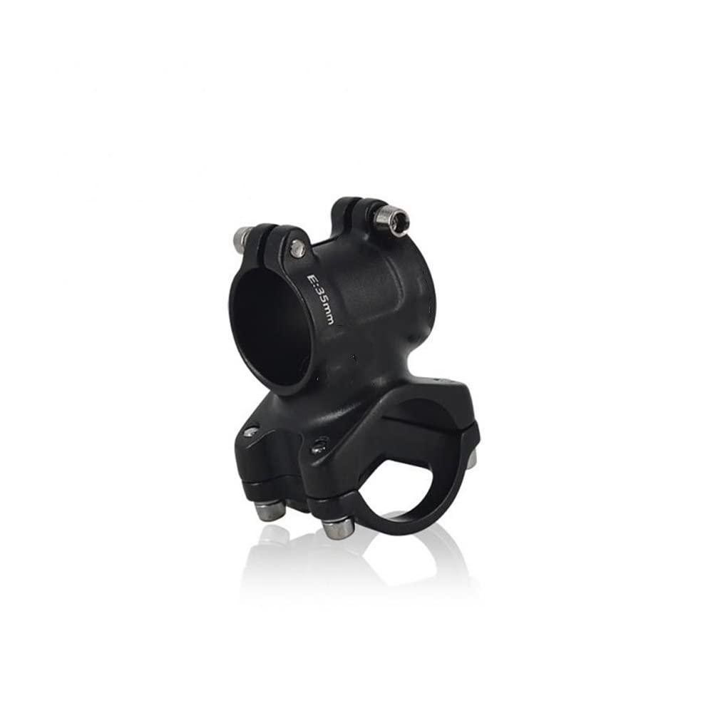 ELUSSO Bicycle stem Riser Electric Bicycle Handlebar Bicycle Table Ultra-Light Short Handlebar Support Road Mountain Bike Bridge Bicycle Handlebar Stem Riser Mountain Bike (Color : 25.4mm Black)