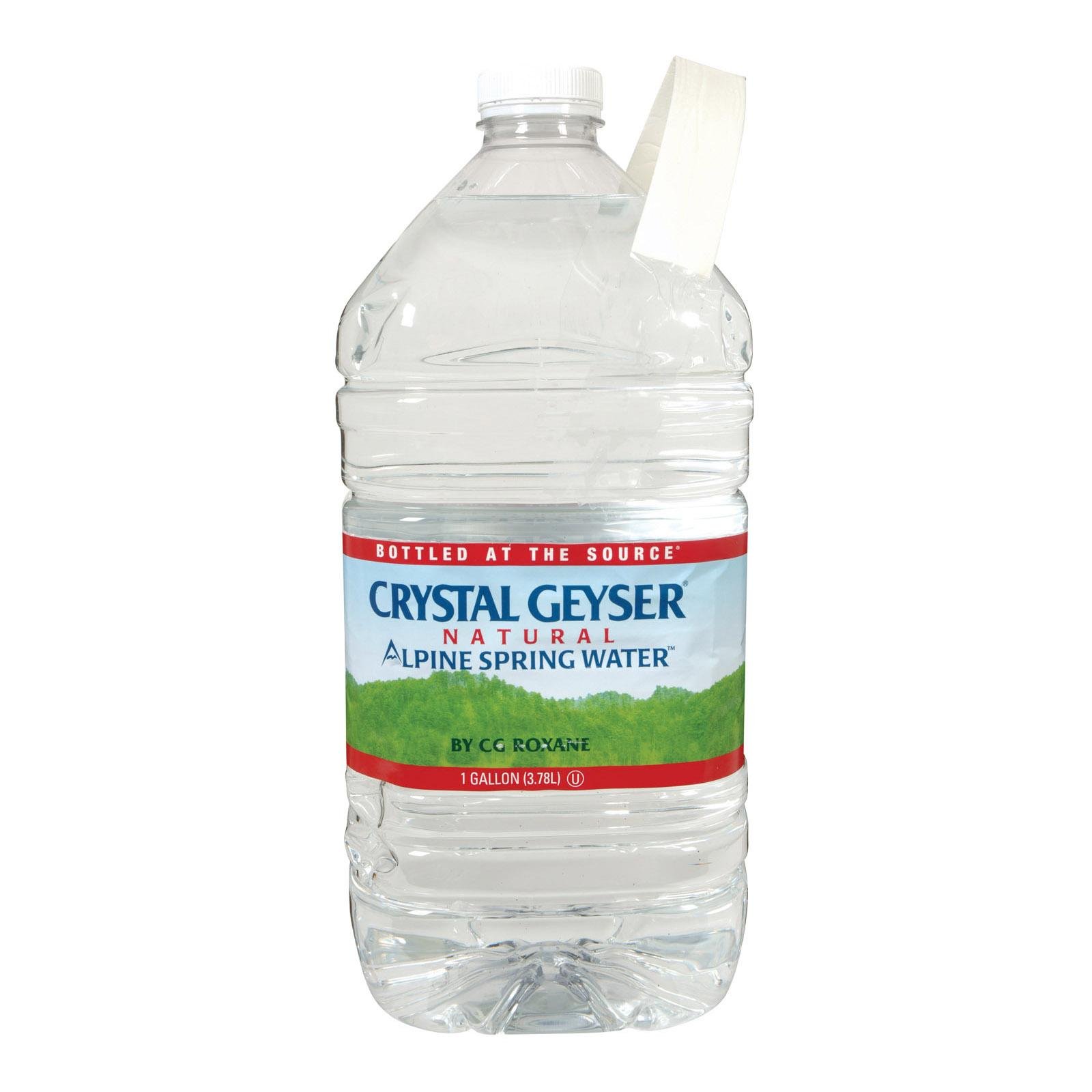 Crystal Geyser Alpine Spring Water, 128 Fl Oz Bottles (Pack of 6), Total: 768 Fl Oz