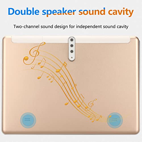Desktop 100240V IPS Screen 5G WiFi Gold Tablet 2GHz Octa Core for Gaming (US Plug)