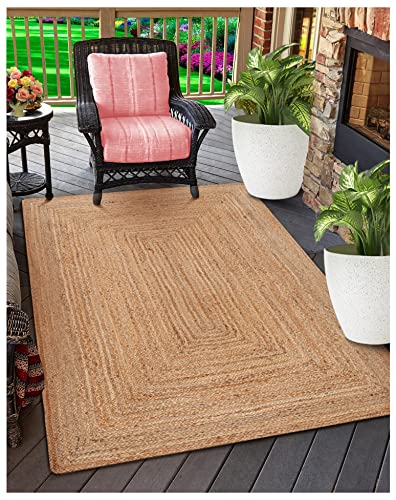 Jute Rug,Rag Rug,Rug, Rugs 4x6 ft,Jute Rug 4x6,Jute Entryway Rug,4x6 Rug,Area Rug, Area Rug 4x6,Braided Area Rug,Entry Rug,Natural Rug, Jute Braided Rugs 4x6 ft (48x72 inch) Natural