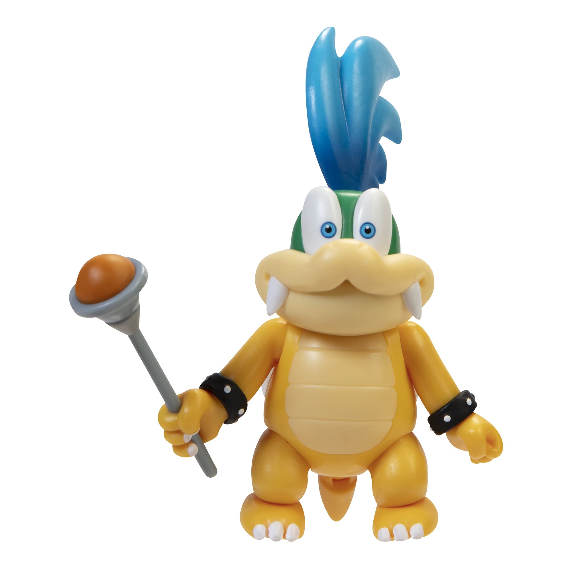 Super Mario Action Figure 4 Inch Larry Koopa Collectible Toy with Wand Accessory