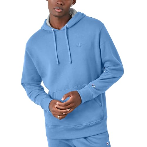 Champion Men's Hoodie, Powerblend, Fleece Striped Sweatshirt for Men (Reg. or Big & Tall)