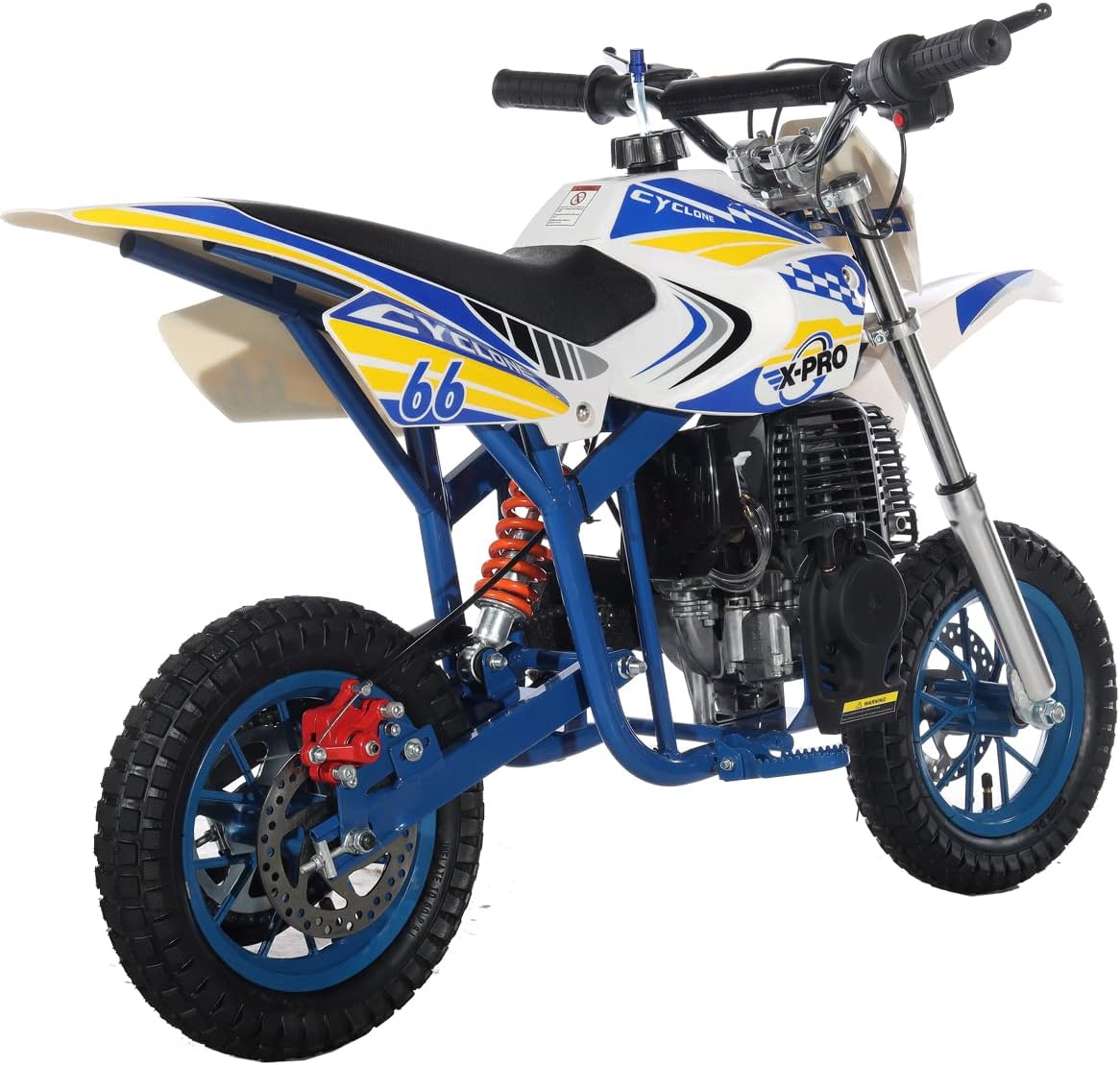 X-PRO 40cc Kids Dirt Bike, 4-Stroke Gas Power Mini Pit Bike with Off-Road Tire and Disc Brake,Blue