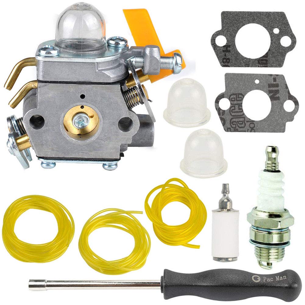 C1U-H60 Carburetor Replace 308054013 308054077 308054003 985624001,for Ryobi 30cc 26cc 25cc RY28141 RY30120 RY28100, Homelite UT33600A UT33600 UT33650 String Trimmer by TOPEMAI
