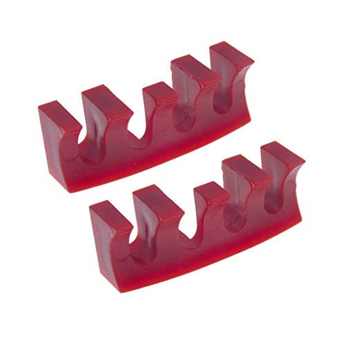 CUCUDAI 2pcs Badminton Stringing Machine Tool Racket Load Spreader Adapter Universal Protector Attachment-Red