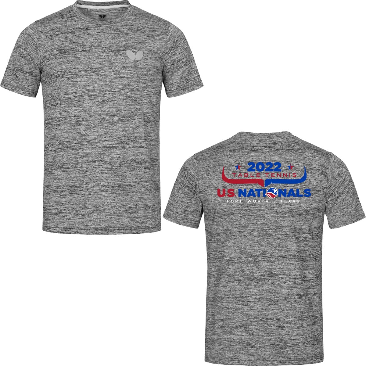 Butterfly Standard T-Shirt, Grey, Large