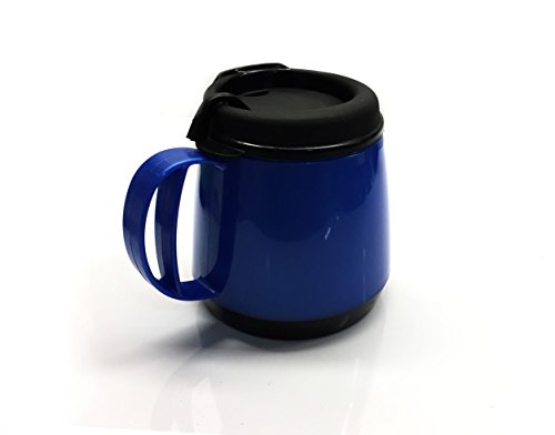 ThermoServ Foam Insulated Wide Body Mug, 20-Ounce, Pearl Dark Blue
