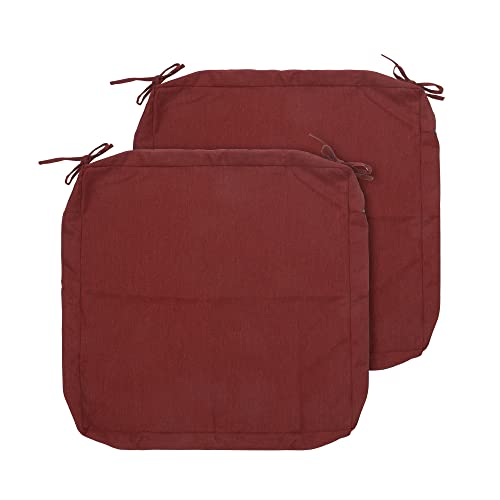 FUNHOME Outdoor Bench Cushion Cover 42x18x3 inch + 2pcs Seat Cushion Covers 20x18x4 inch Waterproof Slipcovers