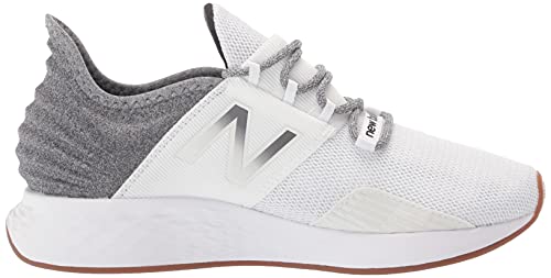New Balance Women's Fresh Foam Roav V1 Sneaker, Nb White/Black, 7.5 Wide