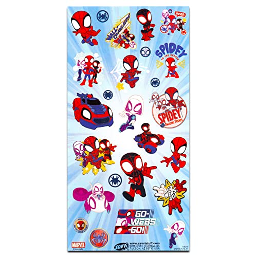 Marvel Spidey and His Amazing Friends Backpack Set - 5 Pc Spiderman School Supplies Bundle with 16β Backpack for Kids, Spidey Lunch Bag, Water Bottle, Stickers, and More | Spiderman Bag Pack