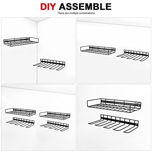 Jeasor Heavy Duty Floating Power Tool Organizers, Metal Holder Wall Mount Storage Rack for Tools, Utility and Sturdy Drill Rack, Multifunctional Garage Tool Rack(4 Pack)