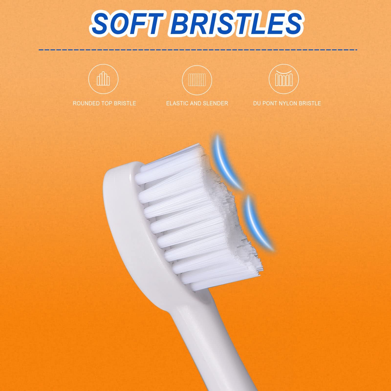 Electric Sonic Toothbrush with 6 Brush Heads, Rechargeable Power Toothbrush for Adults 2 Minute Built in Smart Timer, 6 Modes, One Charge for 60 Days
