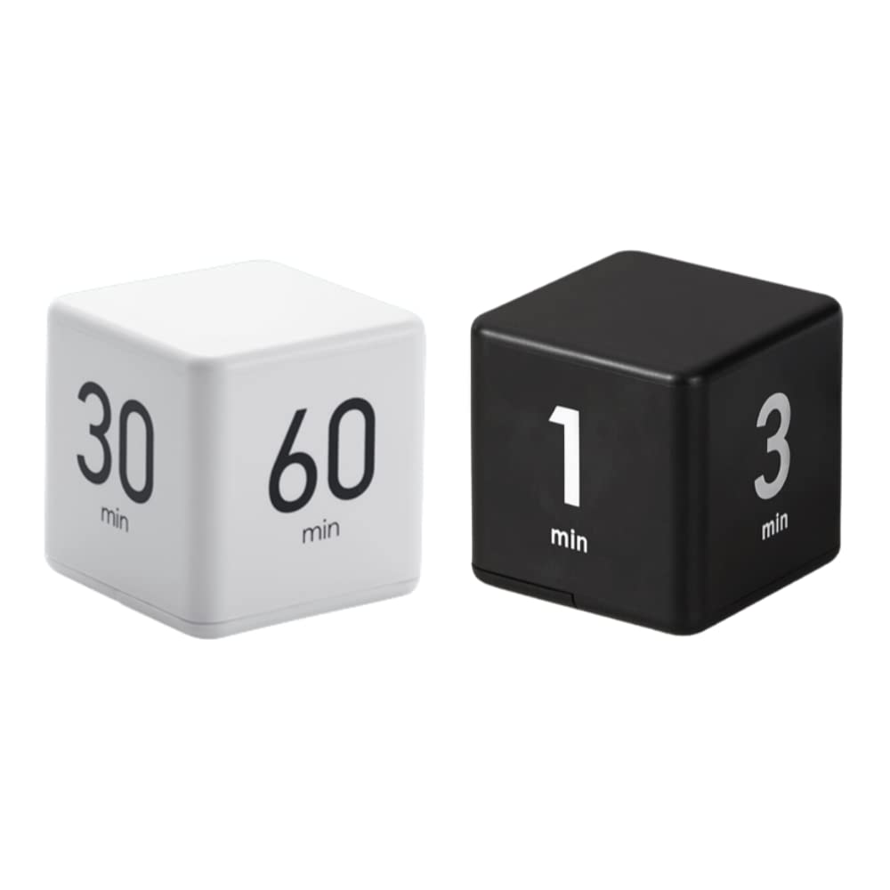 Feilifan Cube Timer, Kitchen Timer Kids Timer for ADHD Productivity Workout Flip Timer Classroom for StudyTime Countdown Management Timercube…