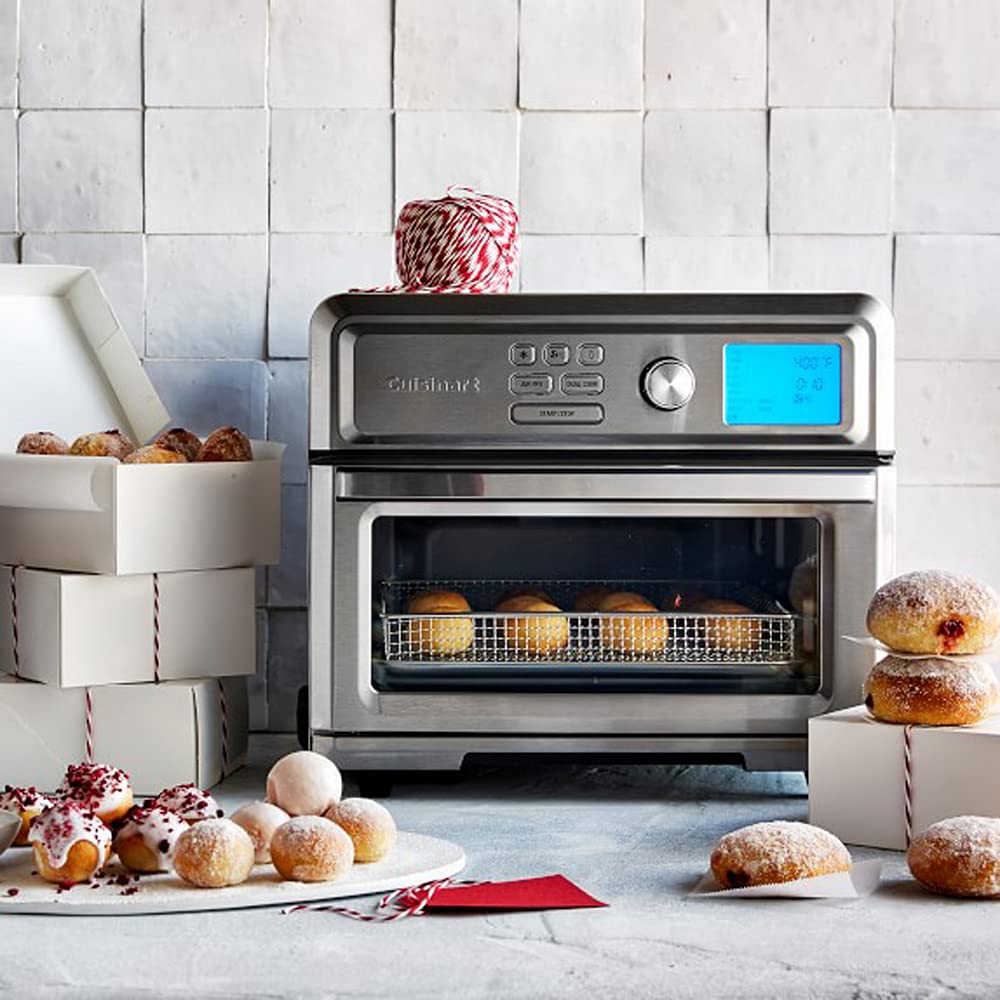 Cuisinart TOA-65 Digital AirFryer Toaster Oven with Intuitive Programming Options Bundle with Home Basics 5-Piece Knife Set with Cutting Board