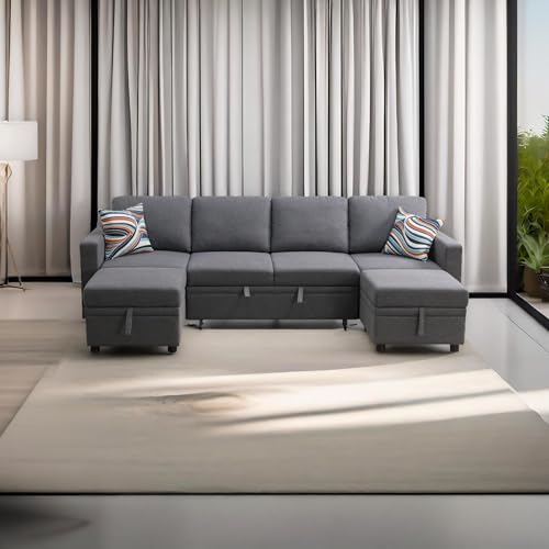 FUOROLA Pull Sectional Sofa Bed for Living Room, Dormitory, Hotel, Guest Room, Play Room, Apartment