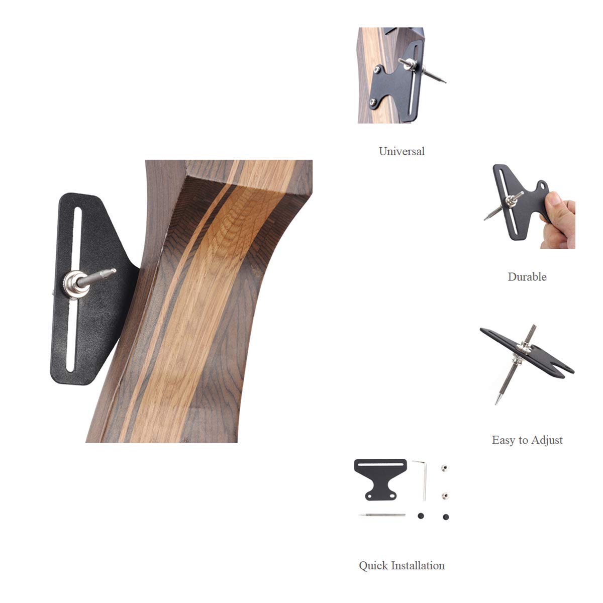 DarkForest BS001 Archery Accessories Steel 1 pin Bow Sight for Recurve Bow and Compound Bow Sights