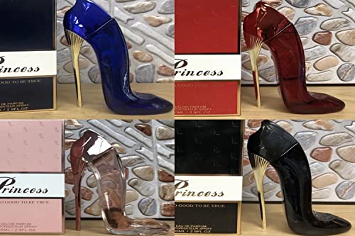 EB C Princess High Heel Shoes Red & Pink Eau de Parfum for Women, 85 ML, 2.9 FL OZ (Pack of 2)