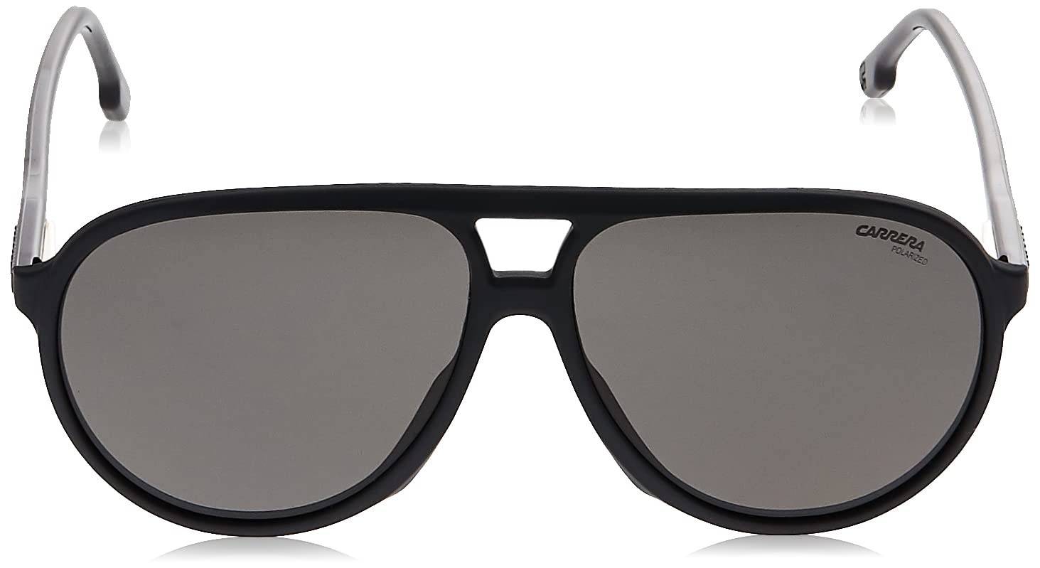 Carrera Modern Pilot Sunglasses, Black/Grey Shaded, 61