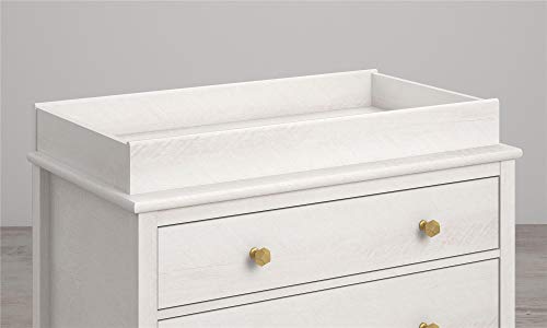 Little Seeds Monarch Hill Poppy Changing Table Topper, Ivory Oak
