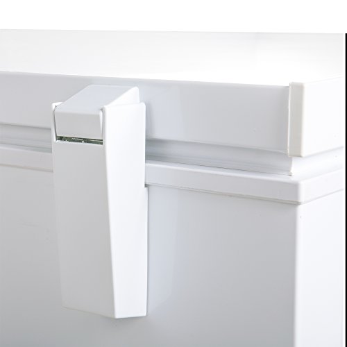 DUURA DCF30 Chest Sub Zero Commercial Freezer with Split Top Double Locking Lids, Indoor or Outdoor Ready for Garage, Basement, Restaurant, Cafe, Cu. Ft, White, 30 cu.ft