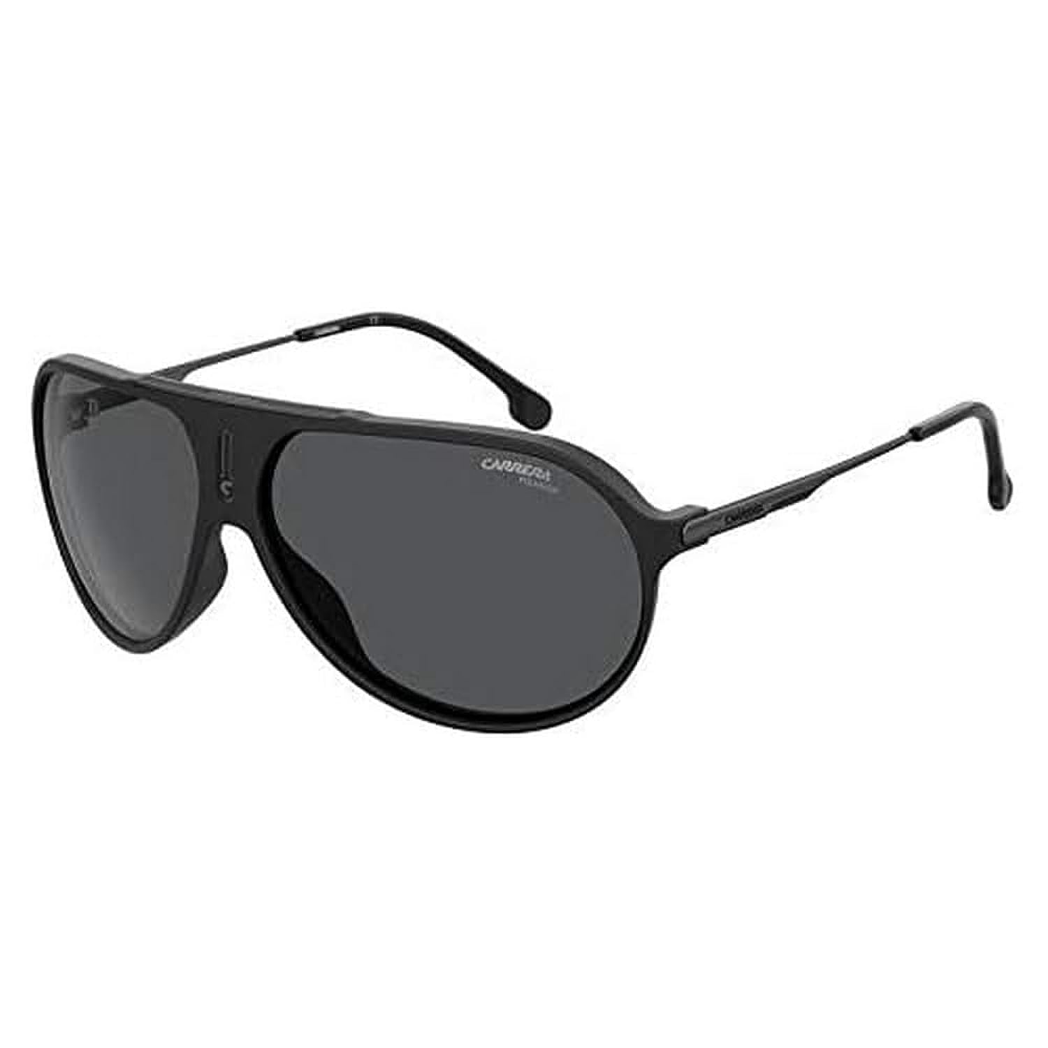 Carrera Women's Hot65 Pilot Sunglasses, Black/Polarized Gray, 63mm, 11mm