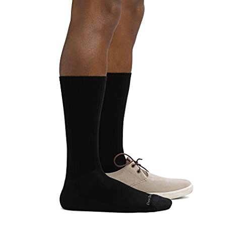 DARN TOUGH (Style 1657) Men's The Standard Lifestyle Sock - (Navy, Large) - 6 Pack Special