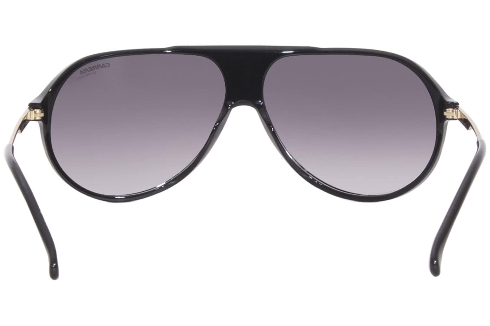 Carrera Women's Hot65 Pilot Sunglasses, Black/Gray Shaded, 63mm, 11mm
