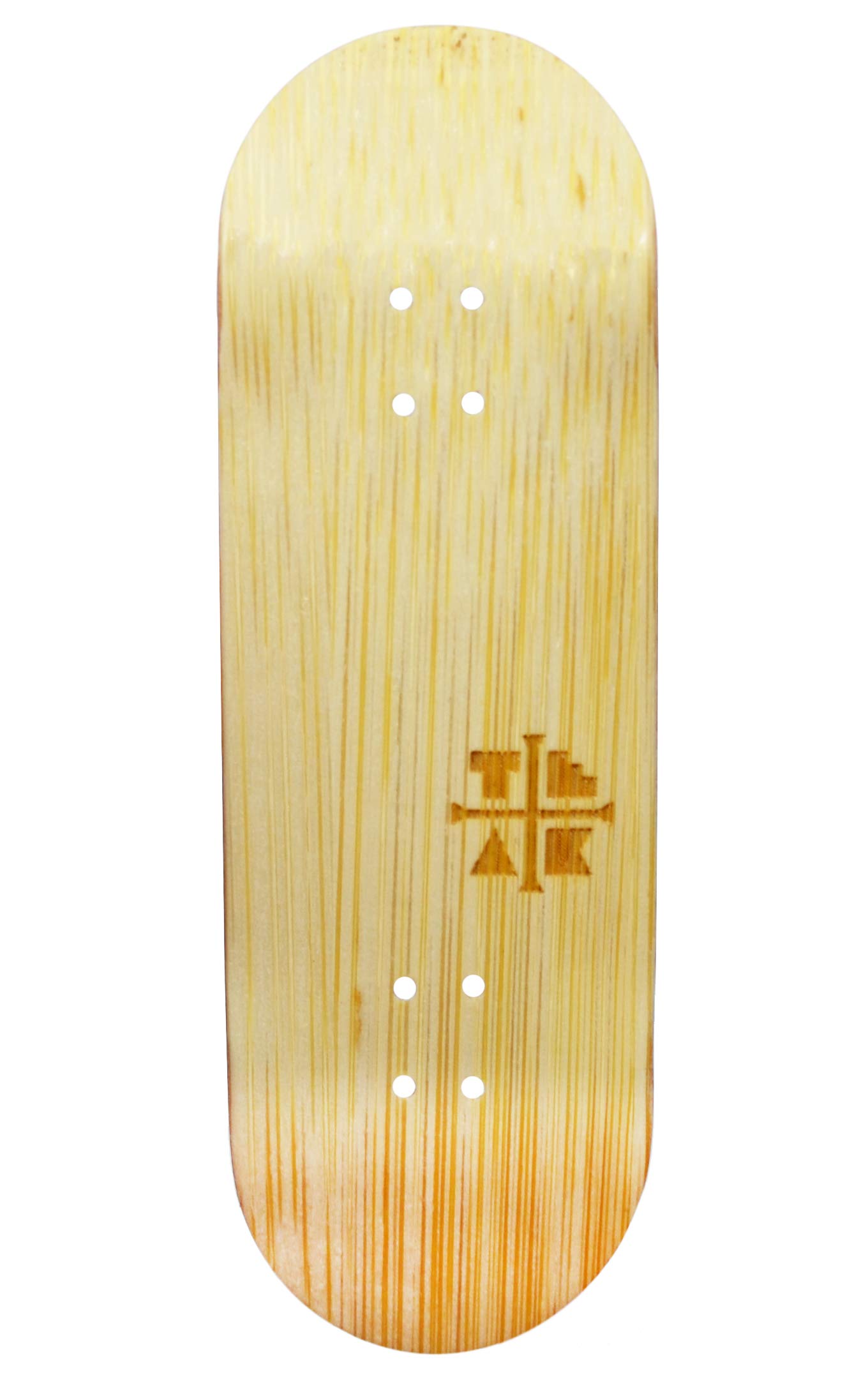 Teak Tuning Prolific Wooden Fingerboard Deck, Bamboo Samurai - 32mm x 97mm - Handmade, Pro Shape & Size - Five Plies Wood Veneer - Includes Prolific Foam Tape