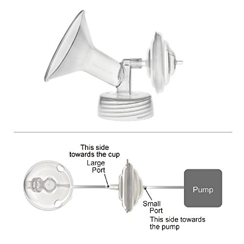 Maymom Medium Stem Backflow Protector Compatible with Motif Luna, Ameda MYA and Cimilre S3 Pumps; 2pc /pk