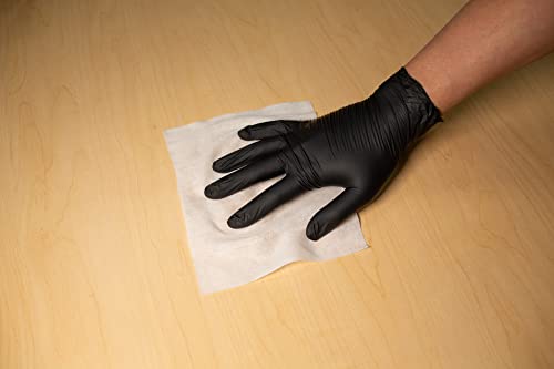 GripProtect Precise Black 5 Nitrile Exam Gloves | 5 Mil Thickness | Chemo-Rated | Medical, Law Enforcement, Tattoo, Dental, Janitorial, Food & Agriculture