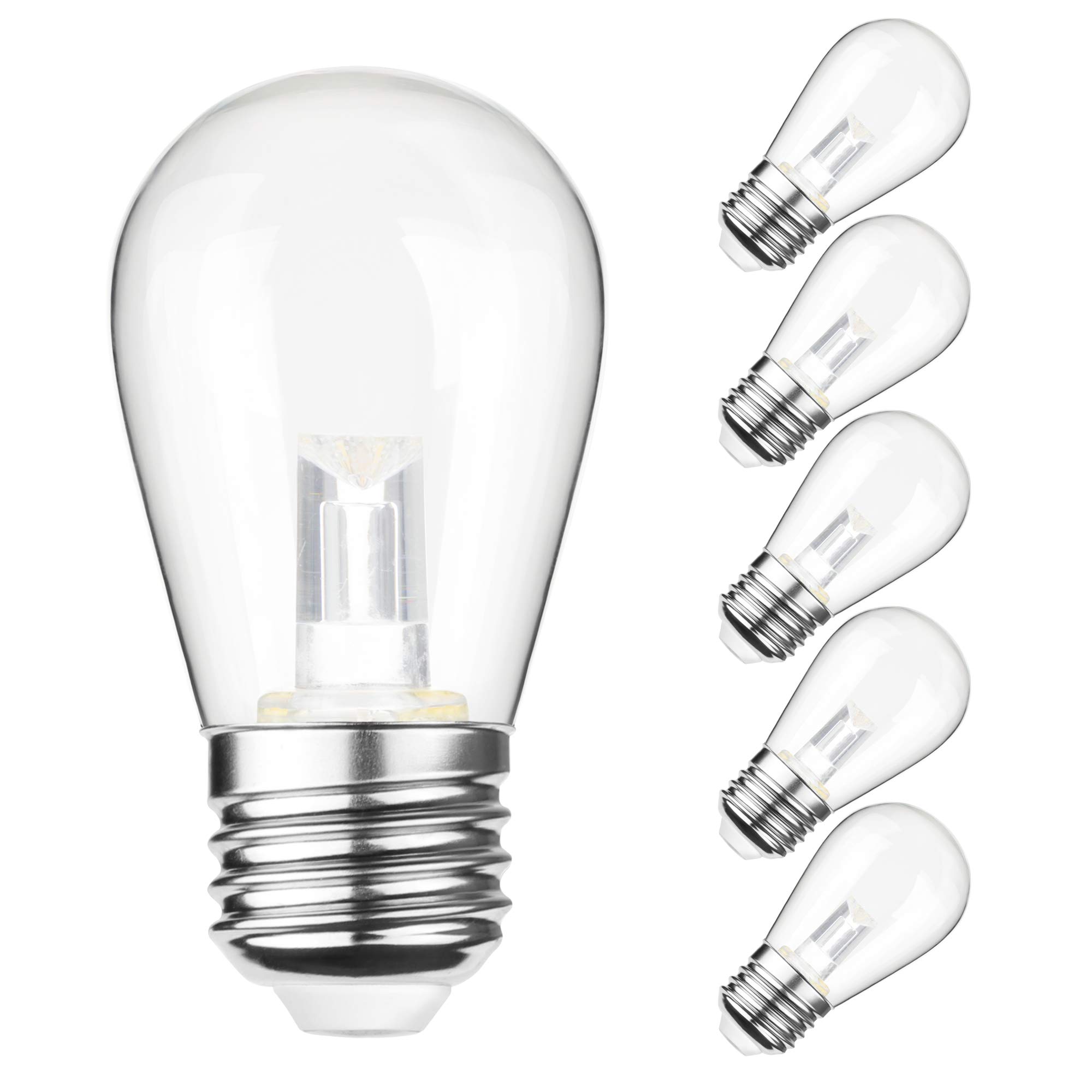 Mlambert 6 Pack 3 Color in 1 LED Light Bulbs, Replacement Bulbs Only Compatible with This LED Outdoor String Lights Asin B082LX3YV4