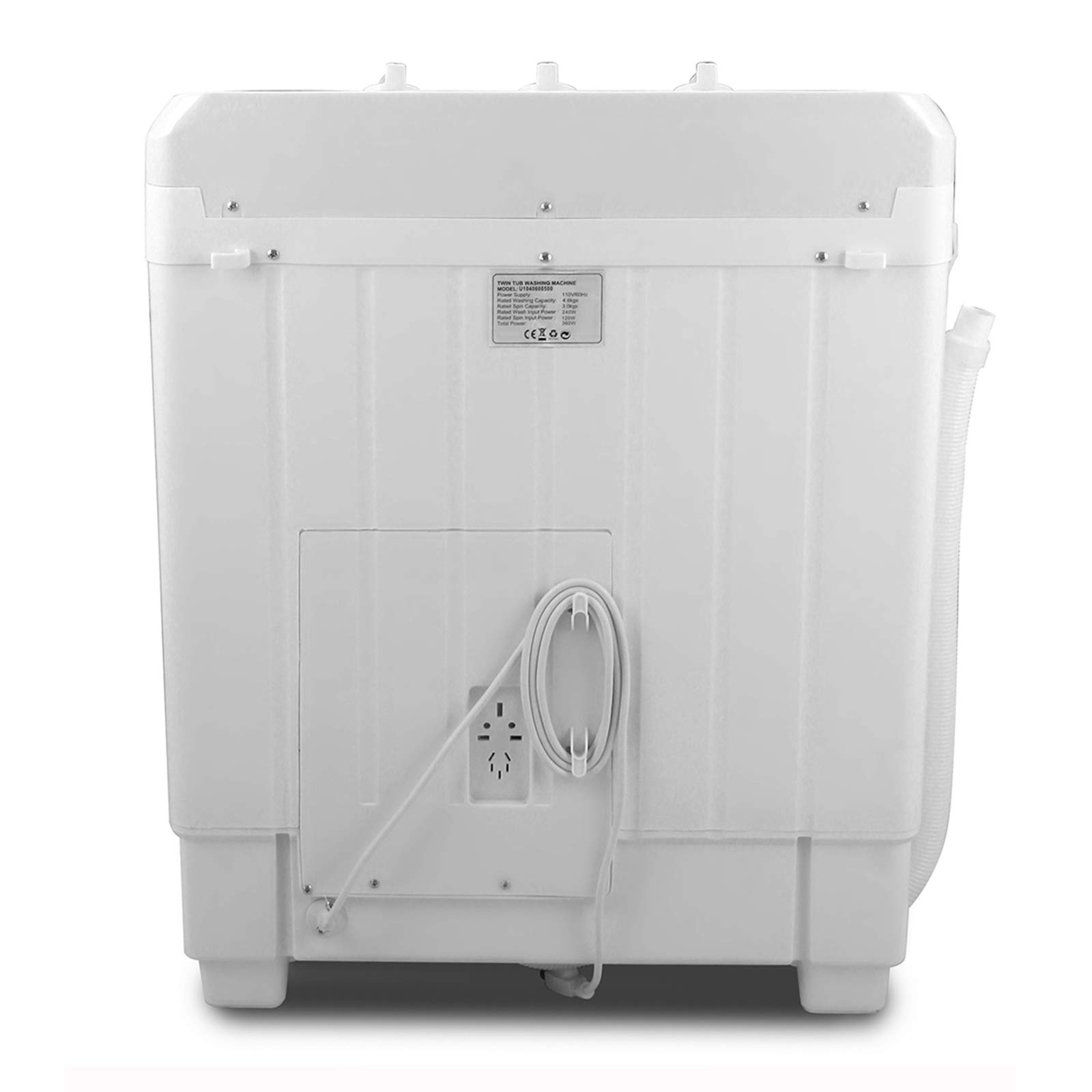 COSVALVE Portable Washing Machine 17lbs Compact Twin Tub Washer and Dryer Combo for Apartments,Dorms,RV's,College Rooms,Camping