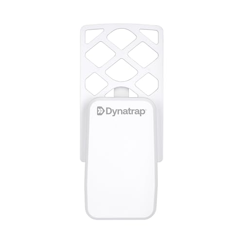 Dynatrap DT3007W Indoor Plug-in Flying Insect Trap for Flies, Fruit Flies, Moths, Gnats, and Other Flying Insects - 1 White Device + 2 Glue Cards