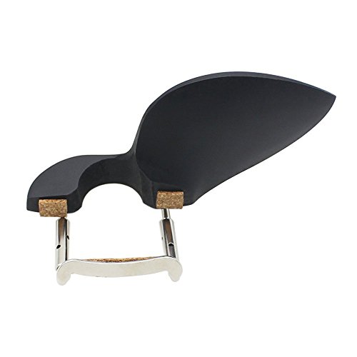 Chienti - High Grade Ebony 3/4 4/4 Violin Chin Rest Chinrest Wood with Standard Bracket Black
